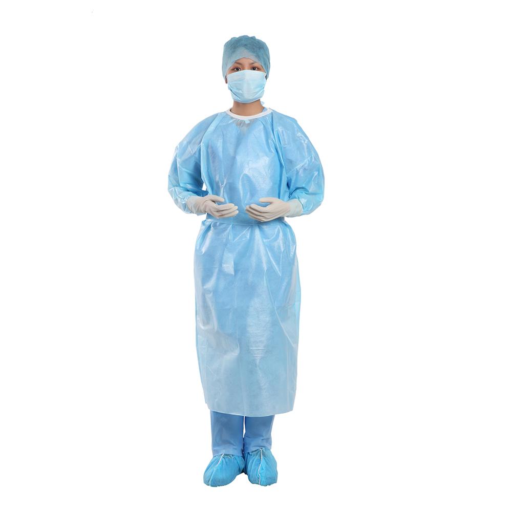 polyethylene isolation gown